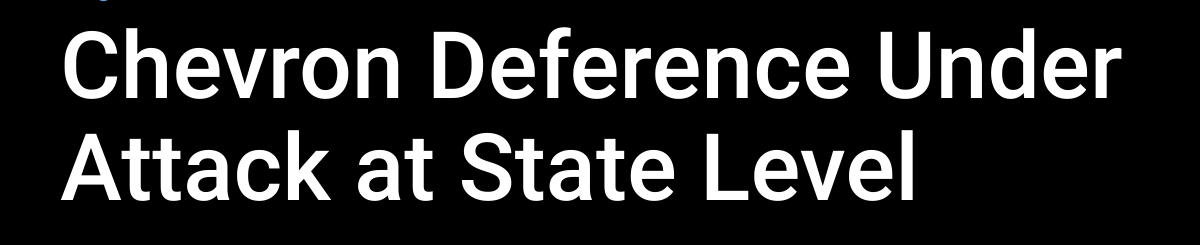Chevron Deference and the Administrative State | Principia Scientific ...